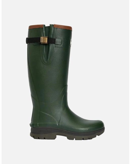 Barbour Tempest Tall Welly Ol51 in Green for Men | Lyst UK