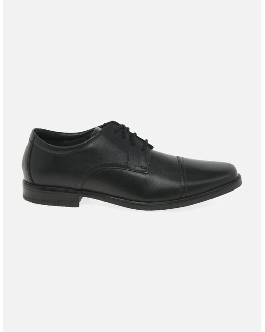 Clarks Howard Cap Formal Lace Up Shoes in Black for Men | Lyst UK
