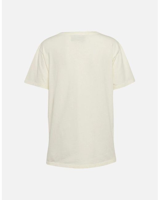 Gucci Interlocking Gg Logo Slim Fit T-Shirt in Natural for Men | Lyst UK