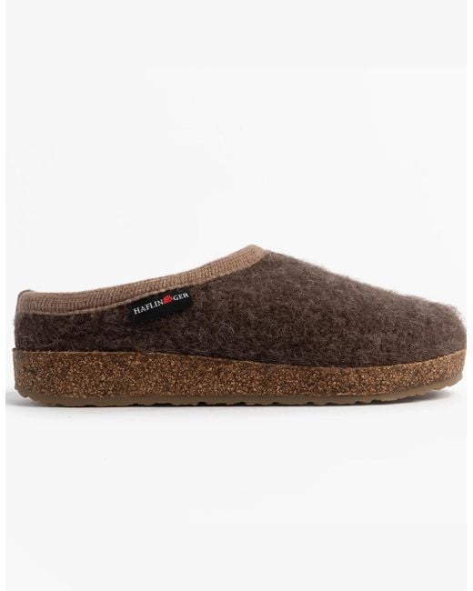 Haflinger Panda Felt Clogs in Brown | Lyst UK