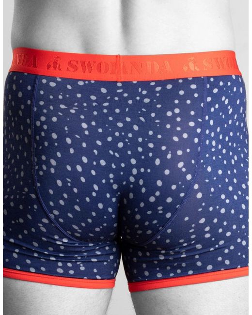Swole Panda Spots Bamboo Boxer Brief in Blue | Lyst UK