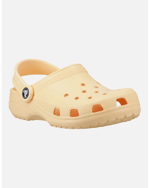 Crocs™ Toddler Classic Clog Synthetic Golden Hour Clogs in Natural ...