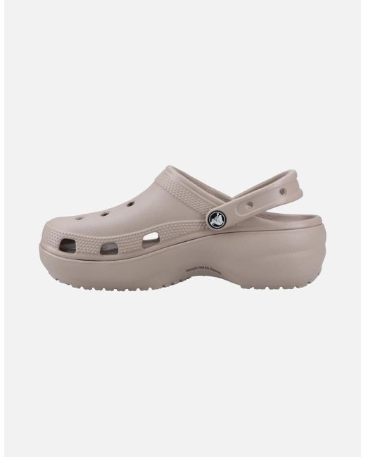 Crocs™ Classic Platform Clog Taupe Clogs in Grey | Lyst UK