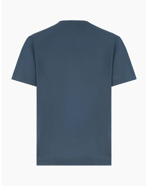 Stone Island Patch Logo 2100030 T Shirt in Blue for Men | Lyst UK