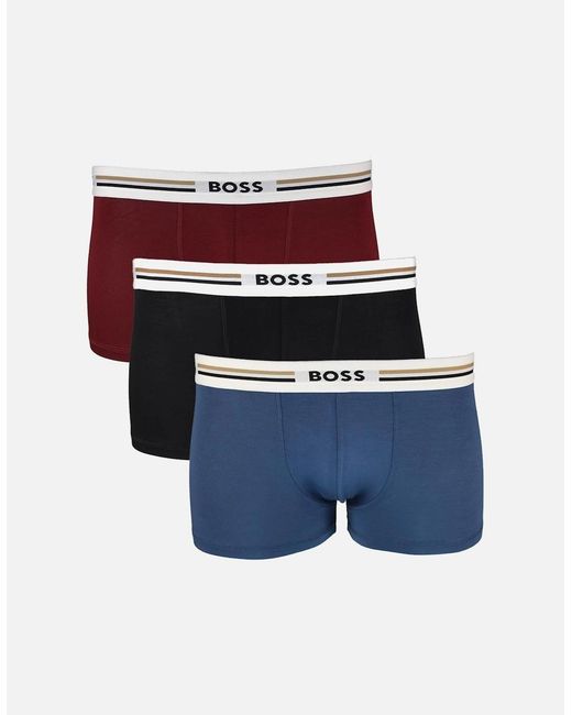 BOSS Boss 3-Pack Revive Boxer Trunks,Multi in Blue for Men | Lyst UK