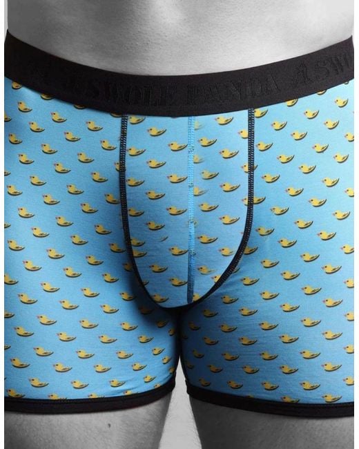 Swole Panda Ducks Bamboo Boxer Brief in Blue for Men | Lyst UK