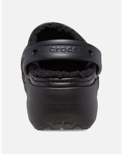 Crocs™ Model Classic Platform Lined Clog in Black | Lyst UK