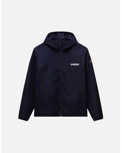 Napapijri A-Biois Softshell Jacket in Blue for Men | Lyst UK