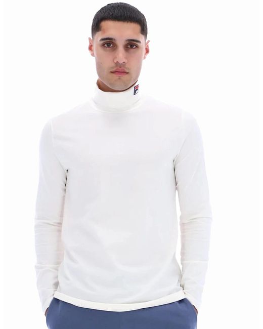 Fila 19Th Classic Roll Neck T-Shirt Gardenia in White for Men | Lyst UK
