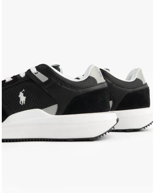 Polo Ralph Lauren Train 89 V2 Suede Panelled Trainer in Grey for Men ...