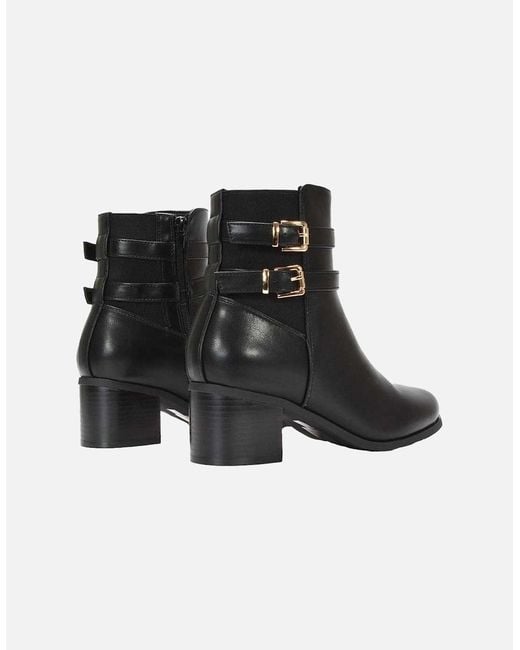 XY London Ladies Tabitha Block Heel Chelsea Boots in Black | Lyst UK