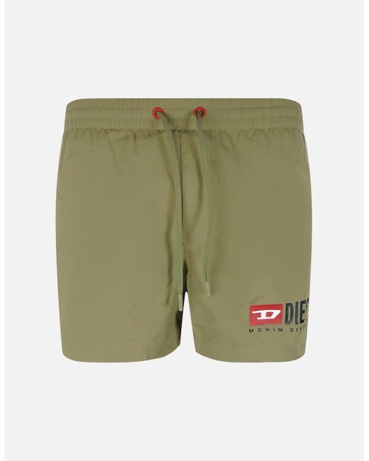 DIESEL Bmbx-Ken-37 Swim Trunks in Green for Men | Lyst UK