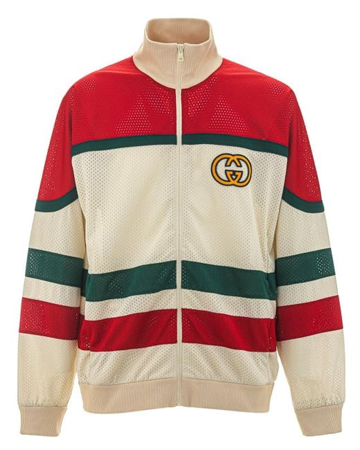 Gucci Rete Jacket in Red for Men | Lyst