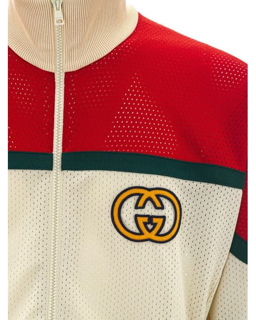 Gucci Rete Jacket in Red for Men | Lyst
