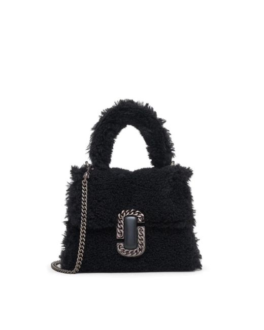 Marc Jacobs The Teddy St Mark Mini Tote Bag in Black | Lyst