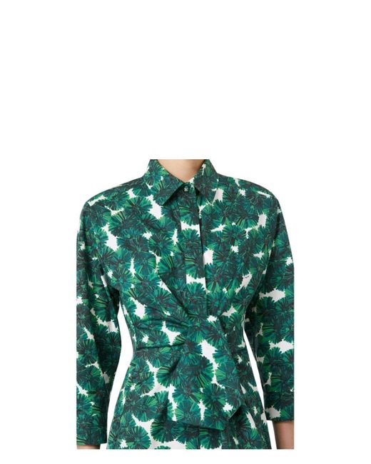 Max Mara Maremma Dress in Green | Lyst