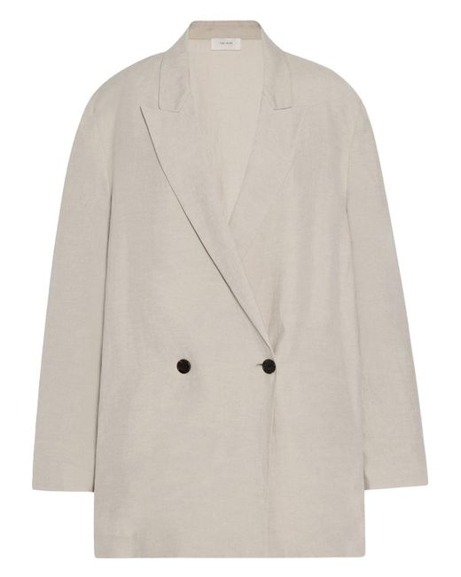 The Row Pearl Jacket in Natural | Lyst UK