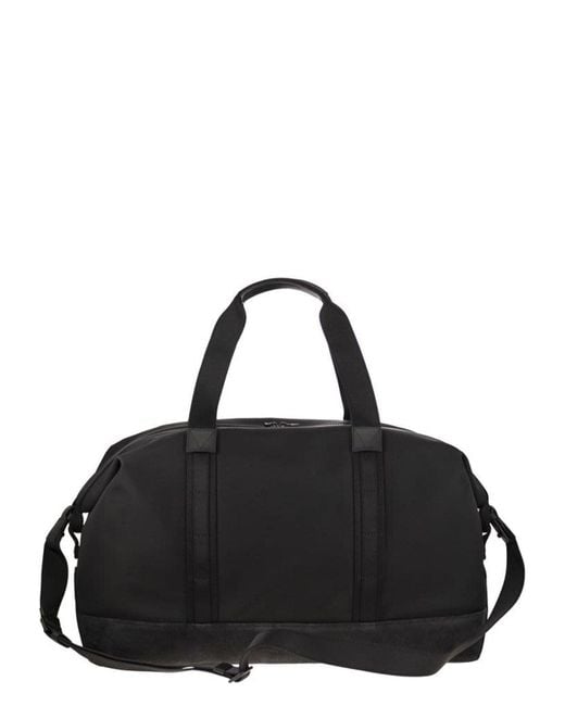 Moncler Water-Repellent Tech Duffle Bag With Leather Trim in Black for ...
