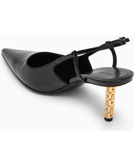 Givenchy G Cube Patent Leather Slingback Pumps in Black | Lyst
