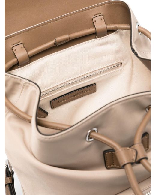 Karl Lagerfeld K/Signature Backpack in Natural | Lyst