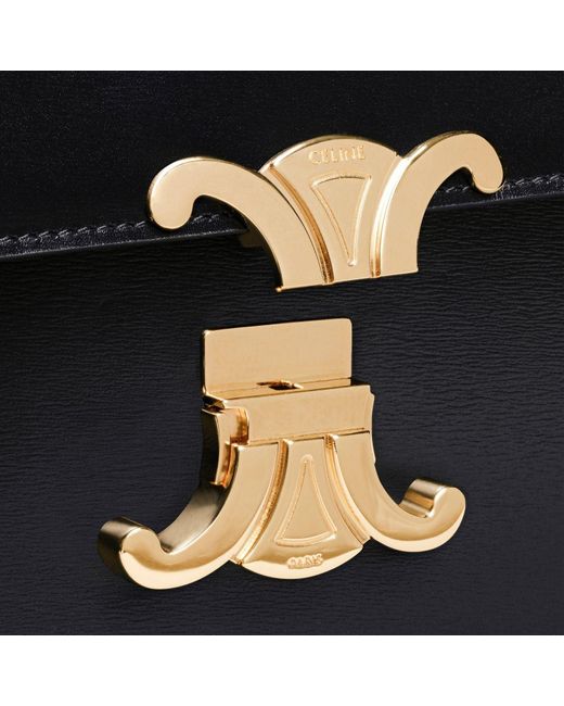Celine Classique Triomphe Bag in Black | Lyst
