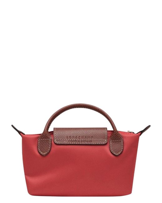 Longchamp Le Pliage Original Tomato Clutch Bag in Red | Lyst