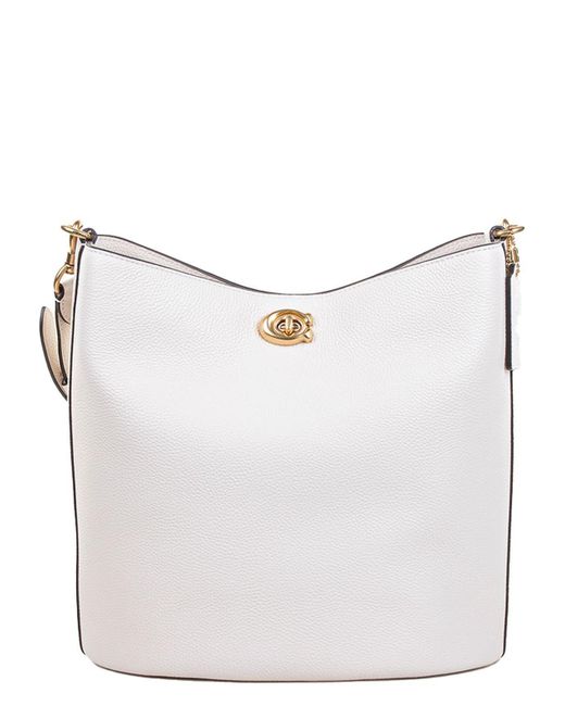 COACH Willow Soft Bucket Bag in White | Lyst