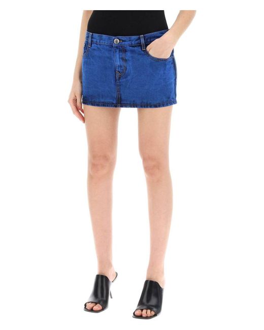 Vivienne Westwood Denim Foam Mini Skirt For in Blue | Lyst