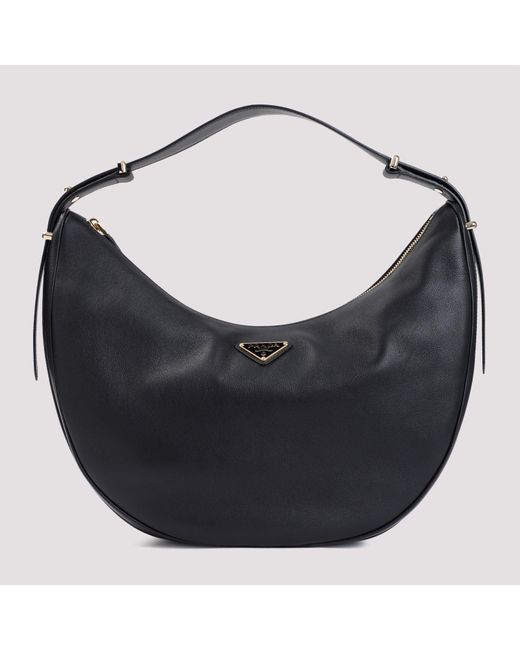 Prada Nappa Calf Leather Shoulder Bag in Blue | Lyst