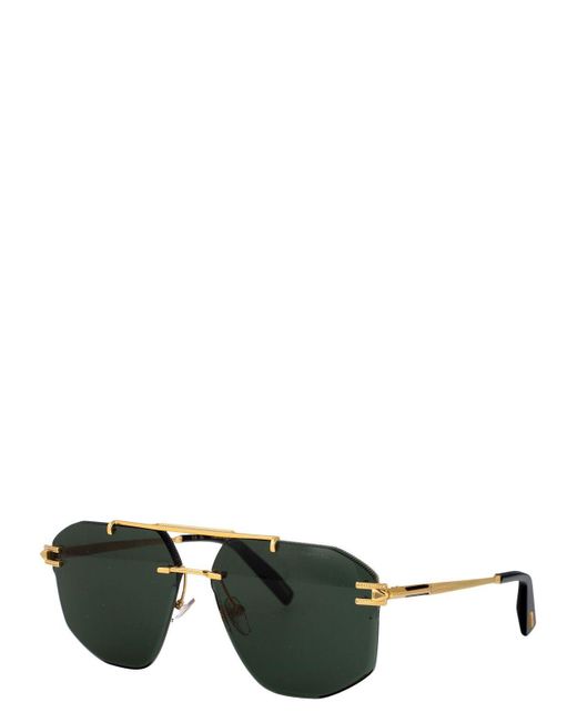 Chopard Glossy Metal Sunglasses in Green | Lyst