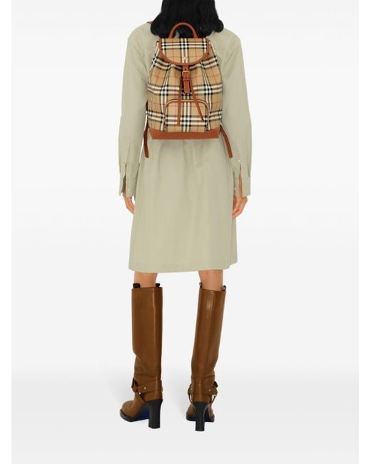 Burberry Medium Backpack in Natural | Lyst