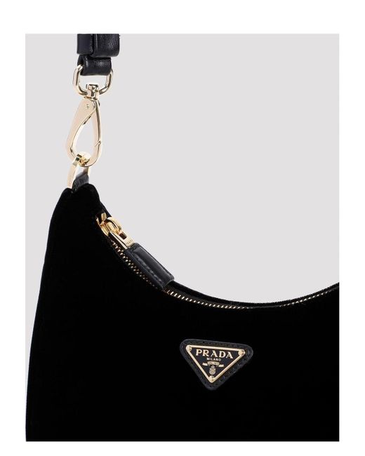 Prada Velvet Minire-Edition Shoulder Bag in Black | Lyst