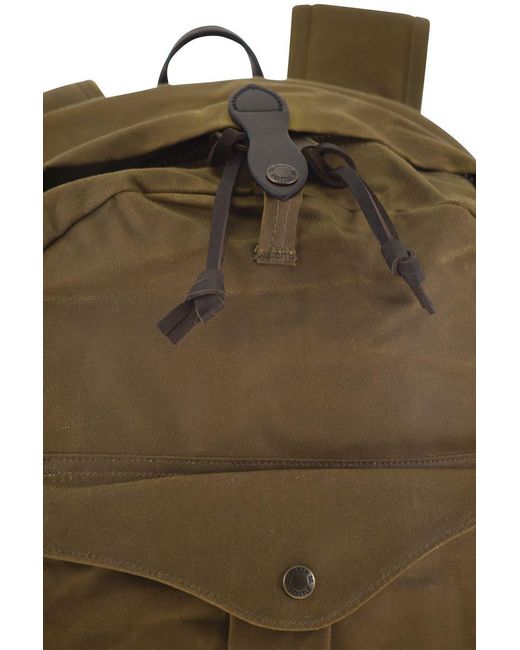 Filson Journeyman Backpack Oil Finish Tin Cloth Tan in Green for Men | Lyst