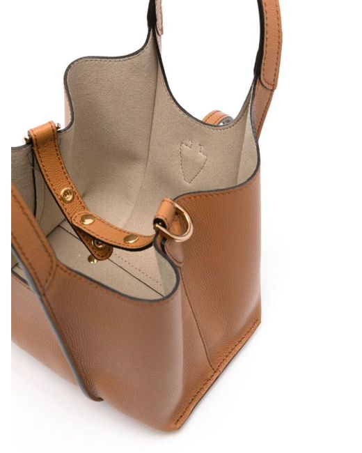 Tod's Timeless Mini T Bag in Brown | Lyst
