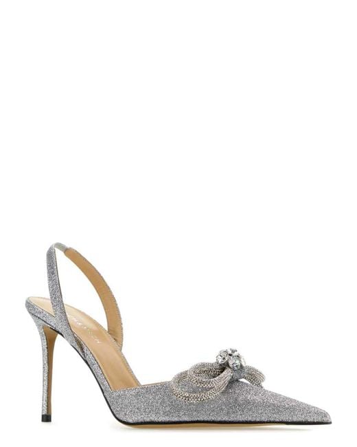 Mach & Mach Fabric Pumps in Metallic | Lyst