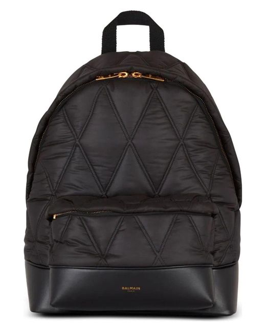 Balmain Classic Day Backpack in Black for Men | Lyst
