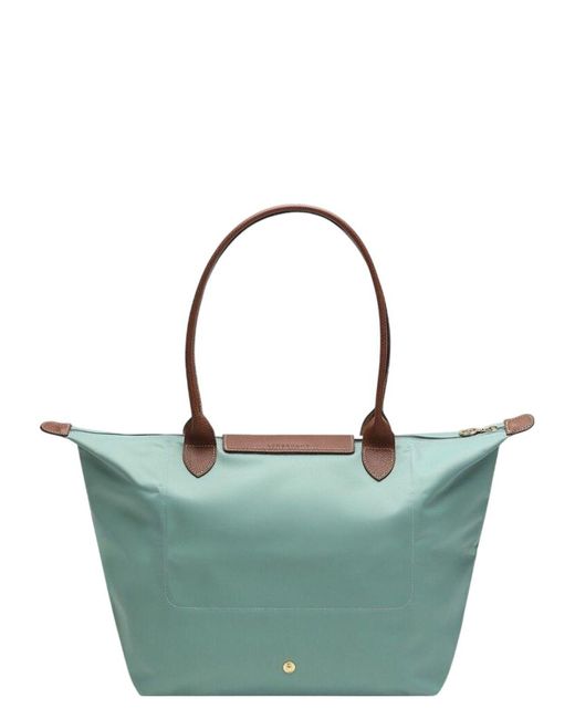 Longchamp Celadon Coloured Le Pliage Original L Bag in Blue | Lyst UK