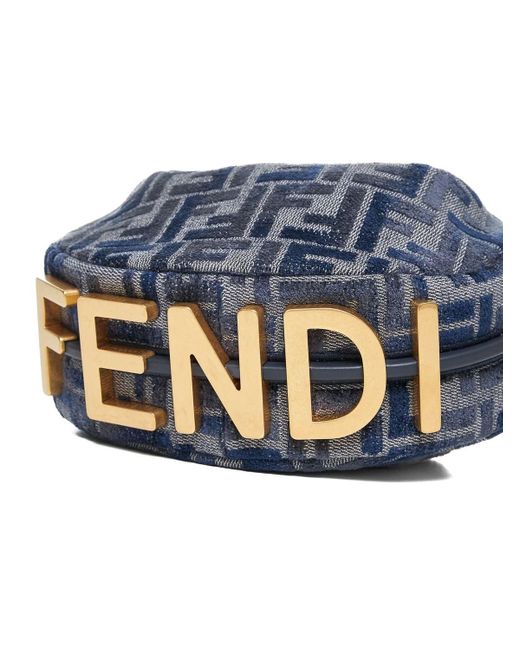 Fendi Mini Graph Ciniglia Sfuma in Blue | Lyst