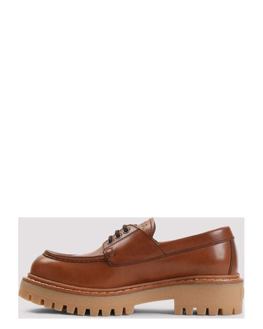 Prada St. Moritz Derbies Loafer in Brown | Lyst