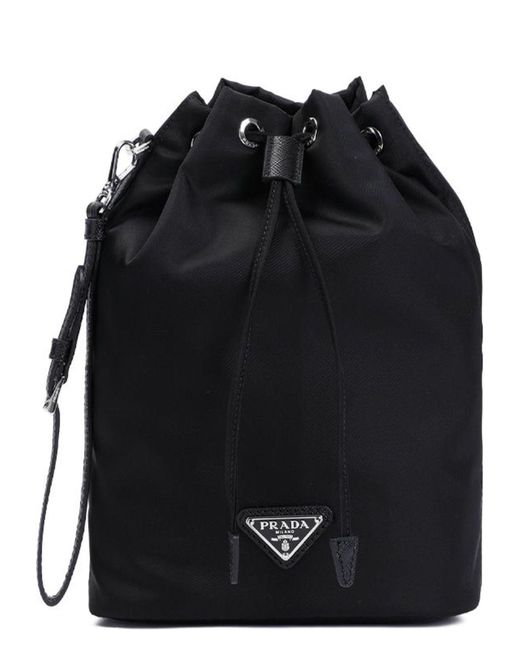 Prada Re-Nylon Bucket in Black | Lyst