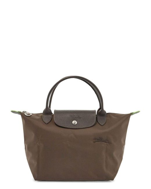 Longchamp Terra Coloured Le Pliage S Bag in Brown | Lyst