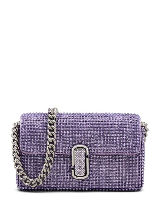 Marc Jacobs The Rhinestone J Marc Logo Mini Shoulder Bag in Purple ...