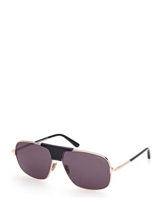 Tom Ford Tex Sunglasses in Purple for Men | Lyst UK