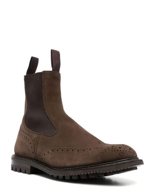 Tricker's Henry Beatles Commando Sole Boot in Brown for Men | Lyst UK