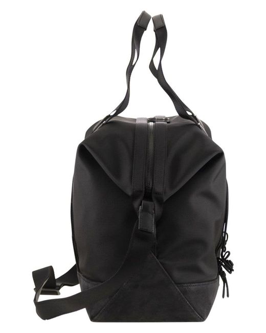 Moncler Water-Repellent Tech Duffle Bag With Leather Trim in Black for ...
