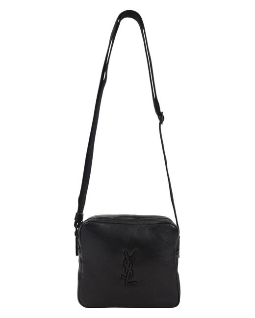 Saint Laurent Ysl Cube Shoulder Bag in Black | Lyst