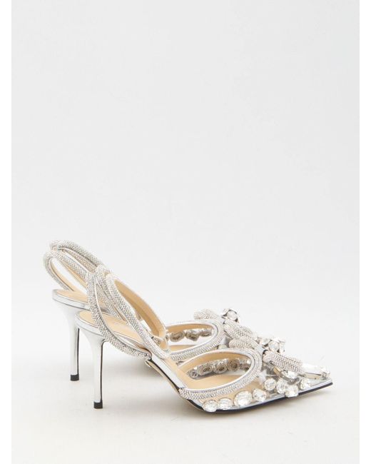 Mach & Mach Double Bow High Heels in White | Lyst