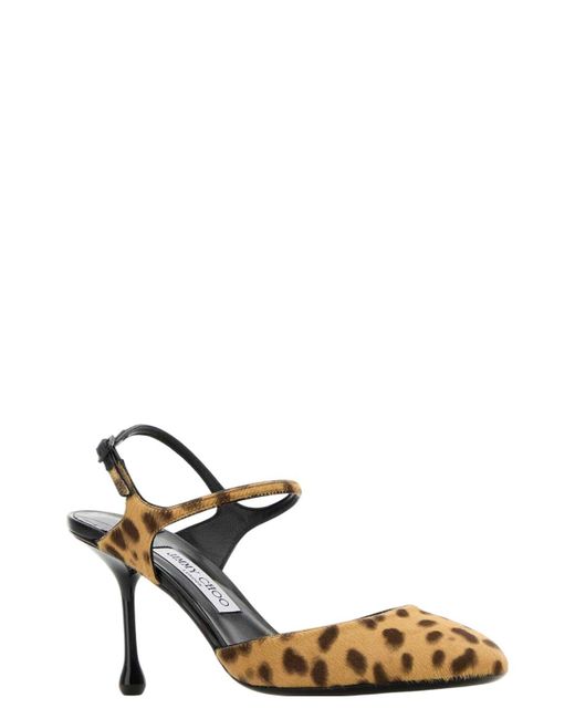 Jimmy Choo Calf Hair Pixie Pumps in White | Lyst