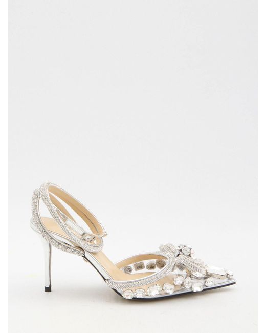Mach & Mach Double Bow High Heels in White | Lyst
