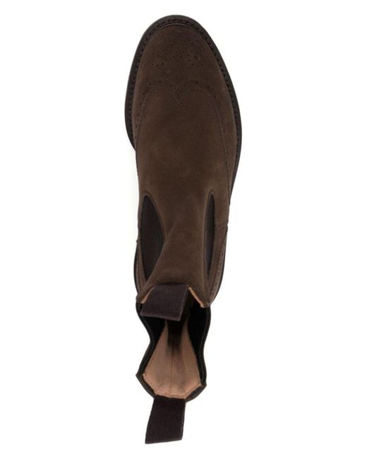 Tricker's Henry Beatles Commando Sole Boot in Brown for Men | Lyst
